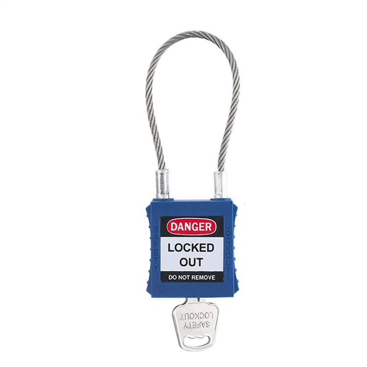 175mm steel cable shackle safety padlock | padlock manufacturers