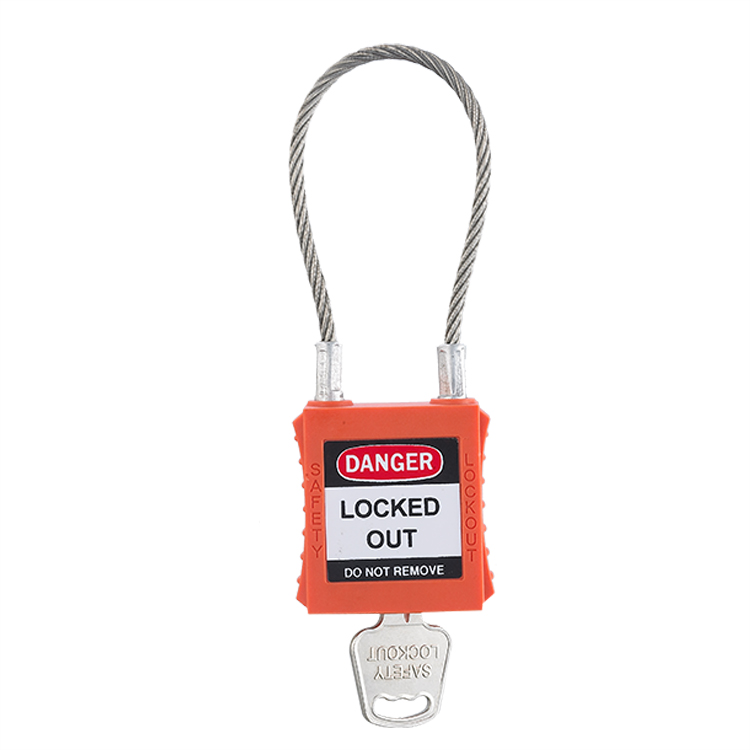 175mm steel cable shackle safety padlock | padlock manufacturers
