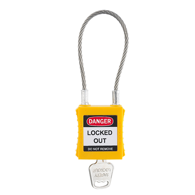 175mm steel cable shackle safety padlock | padlock manufacturers