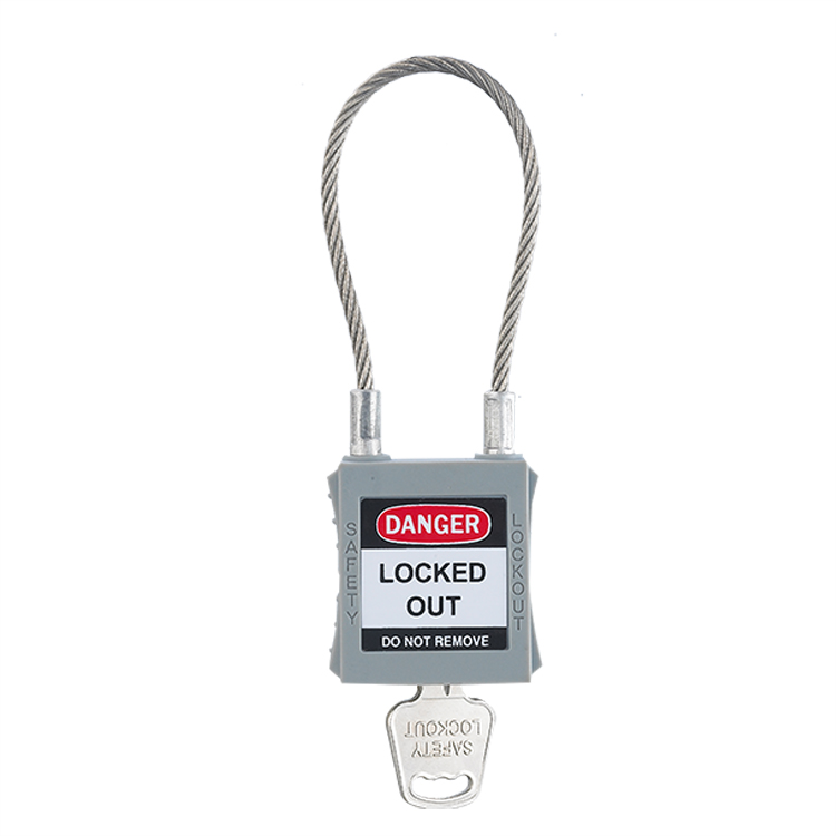 175mm steel cable shackle safety padlock | padlock manufacturers