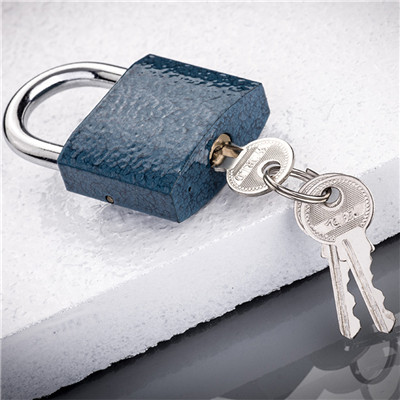 30mm blue plastic painted iron padlock | padlock manufacturers