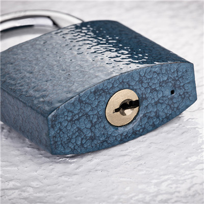 30mm blue plastic painted iron padlock | padlock manufacturers