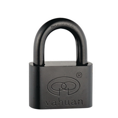 Black color round shape anti-rust padlock | padlock manufacturers