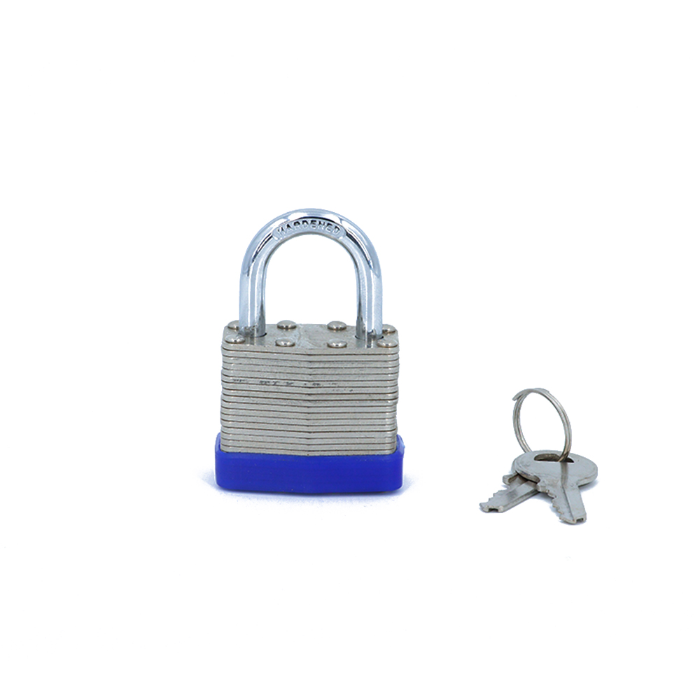 Short shackle rinforced laminated steel padlock | padlock manufacturers