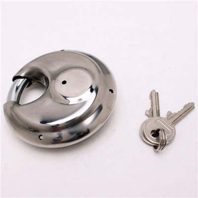 Stainless steel outdoor round disc weatherproof padlock | padlock ...